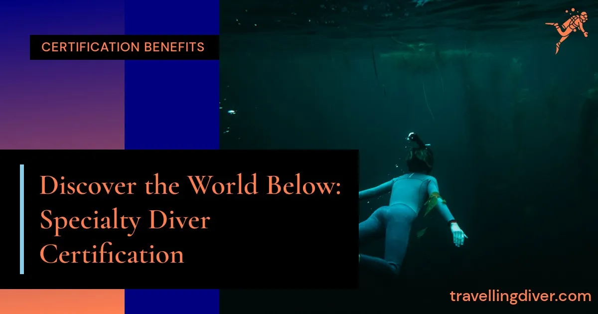 Discover the World Below: Specialty Diver Certification - Travelling Diver